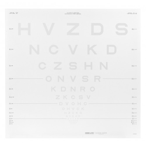 ETDRS Low Contrast chart – SLOAN letters 5 %, 4 m Eyesfirst.eu